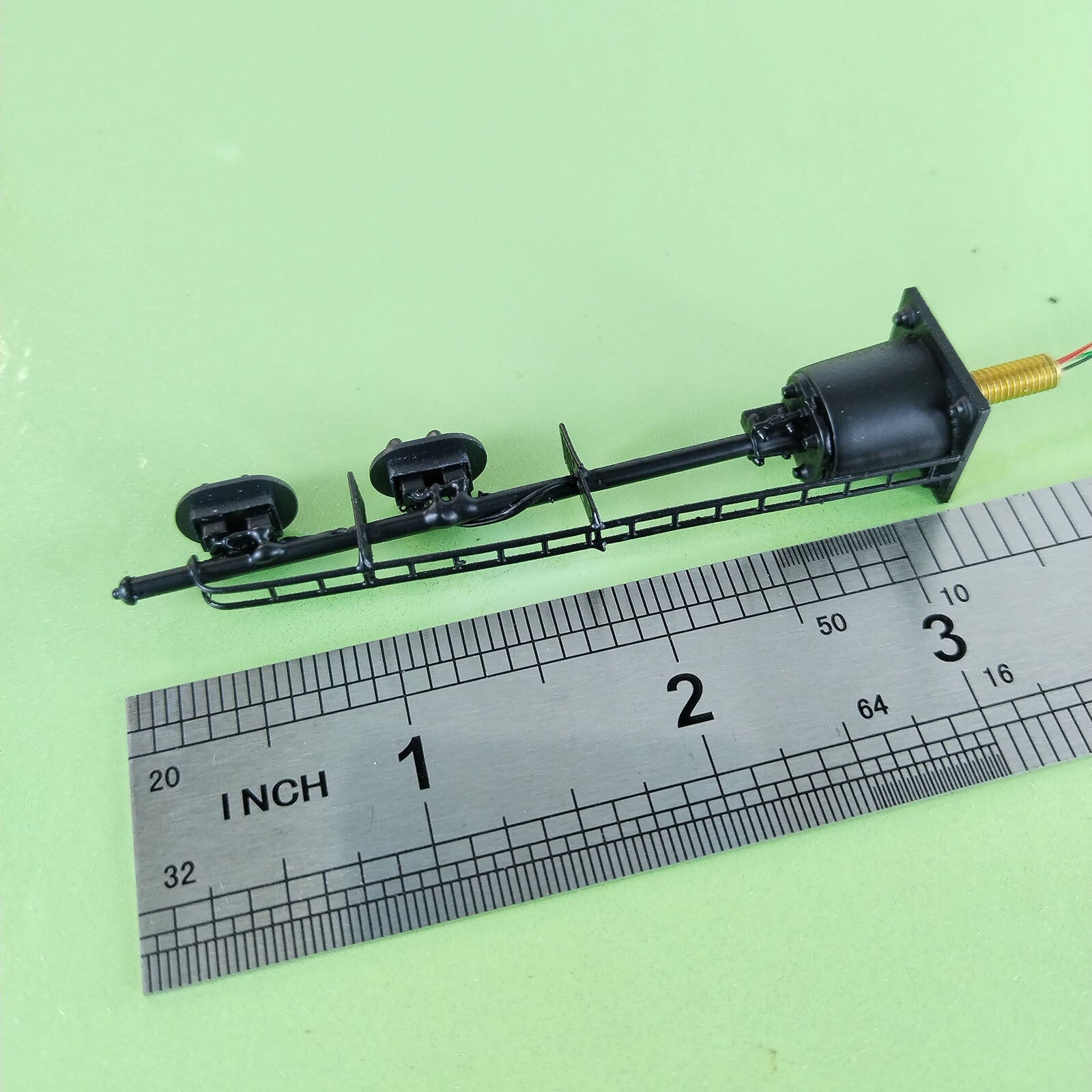 1 x HO scale model railroad 2 heads 2 aspects block signal LED made #K