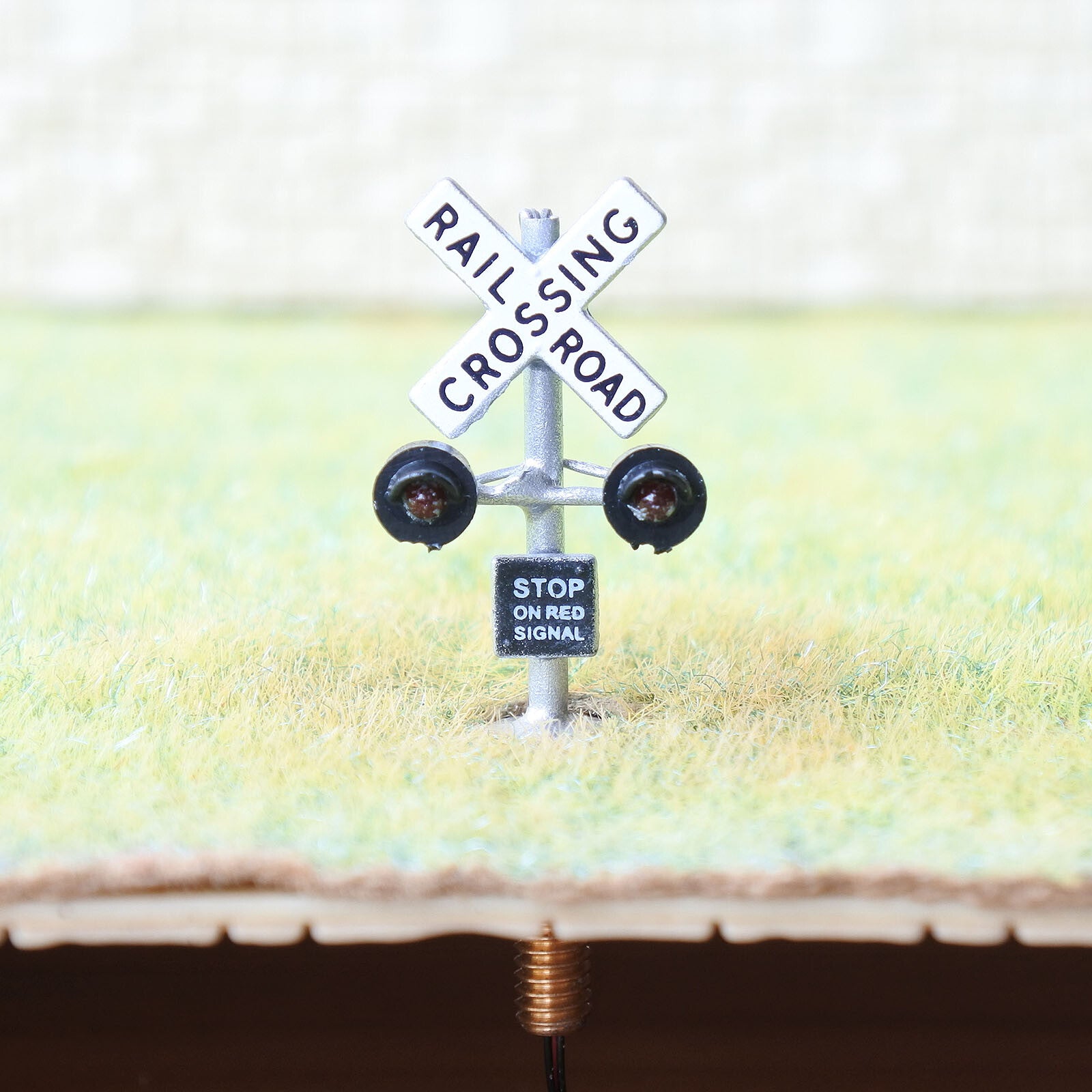 1 x N scale railroad crossing signals lights LED made 2 target faces s