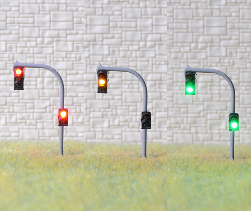 2 x traffic lights N crossing walk model LED pedestrian street signals