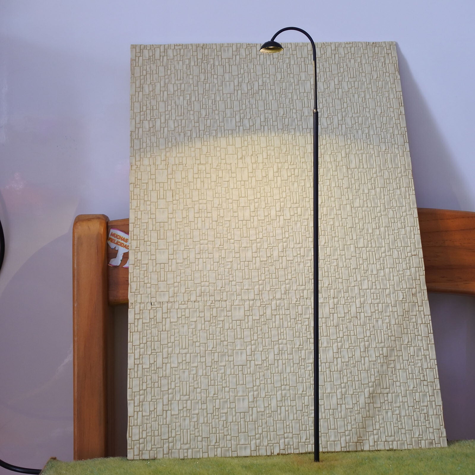 5 x G scale LED street light model railroad slot car path lamp post #7