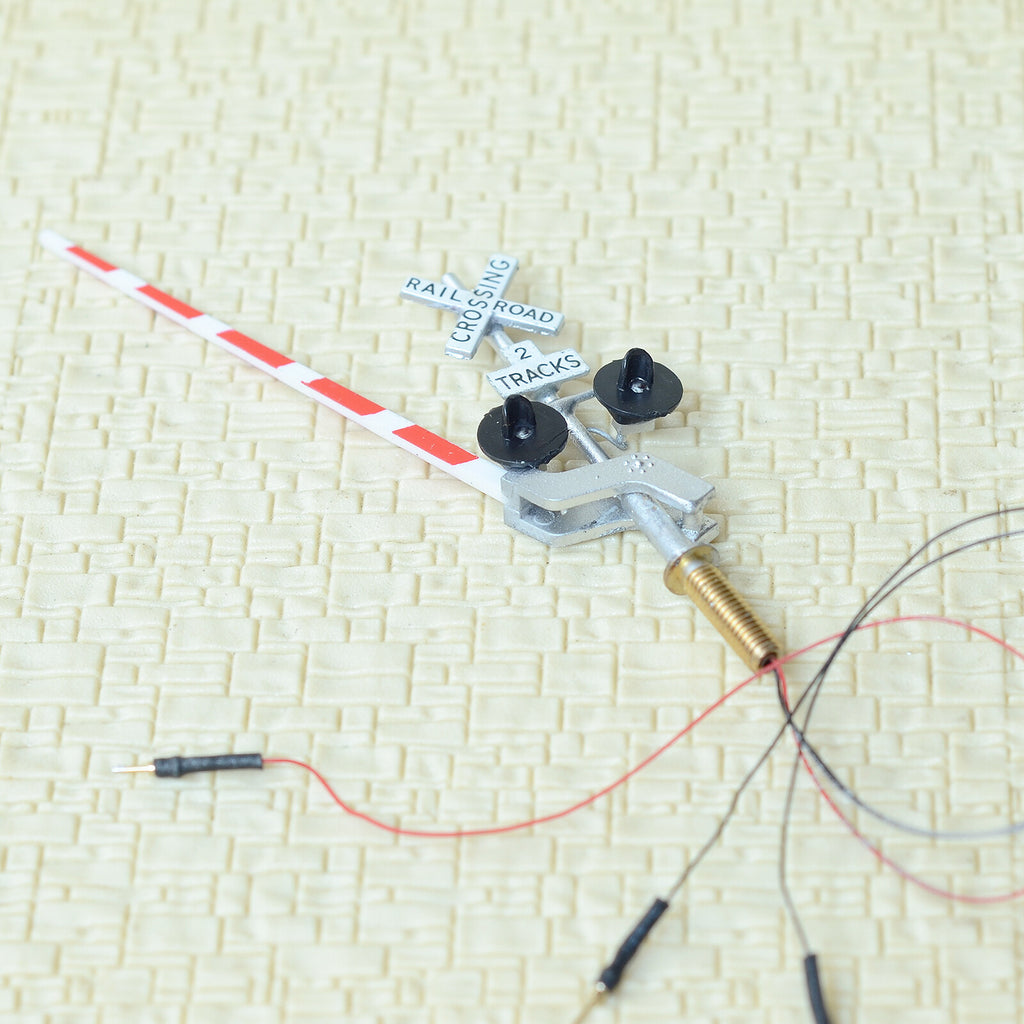 1 x full set HO scale crossing signal moving gate automatic system sou