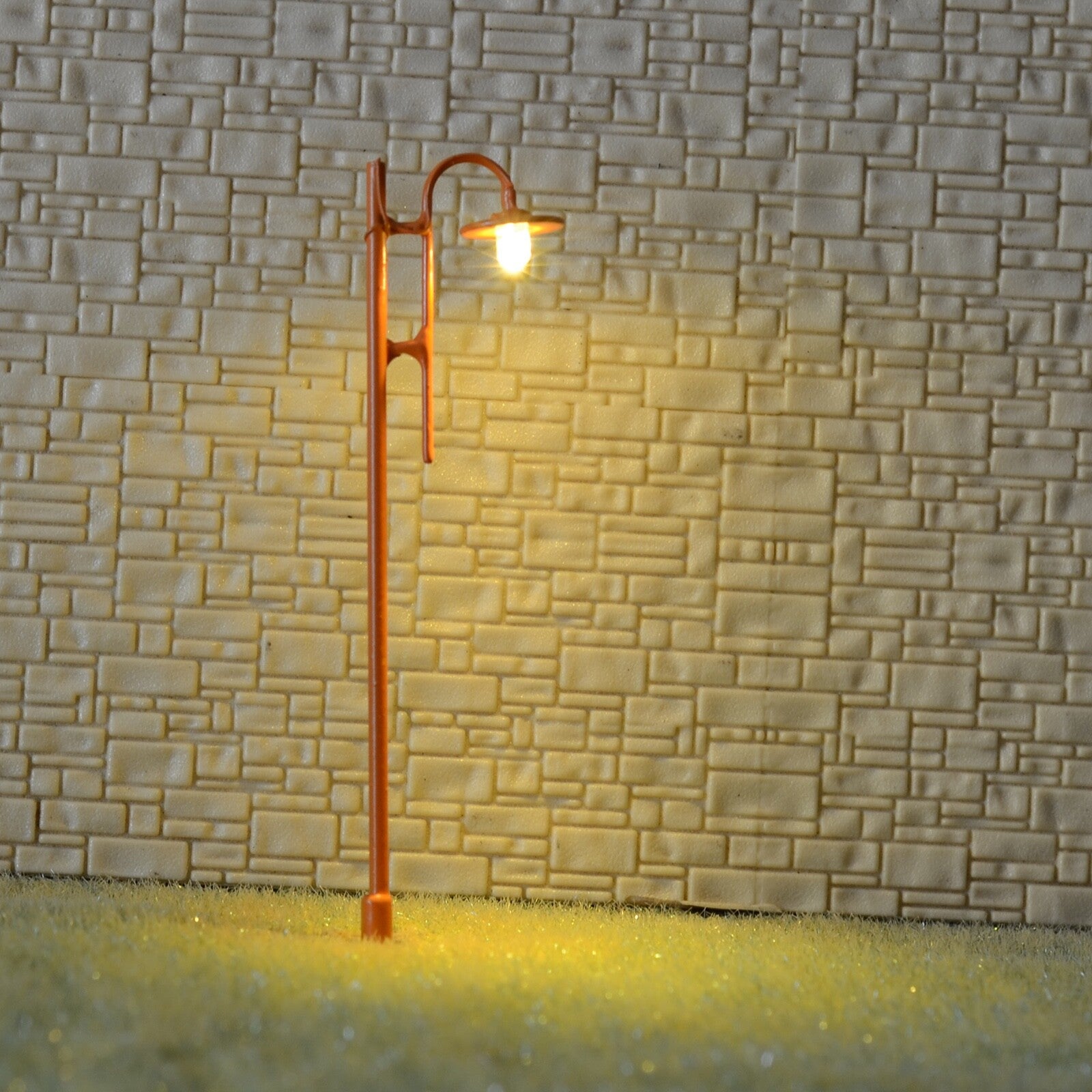 5 x OO / HO Scale street lights model lamp post LED made + 12V resisto