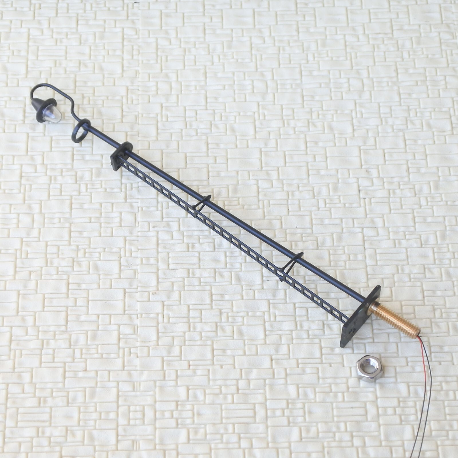 4 x HO scale LED yard light model train railroad street station lamp p