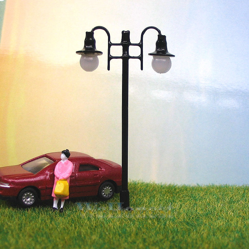 10 x OO / HO Scale Model Train Lamps Railroad Lamp posts 12V Street Li
