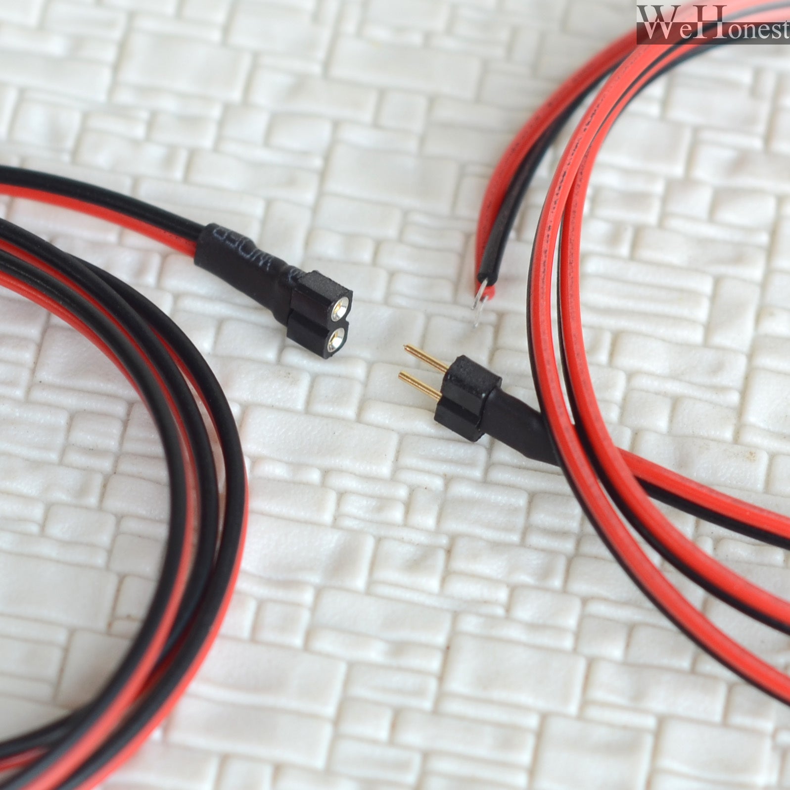 5 pairs 2 Pins mini-plug kits 2.54mm round Micro Decoder 500mm Connect