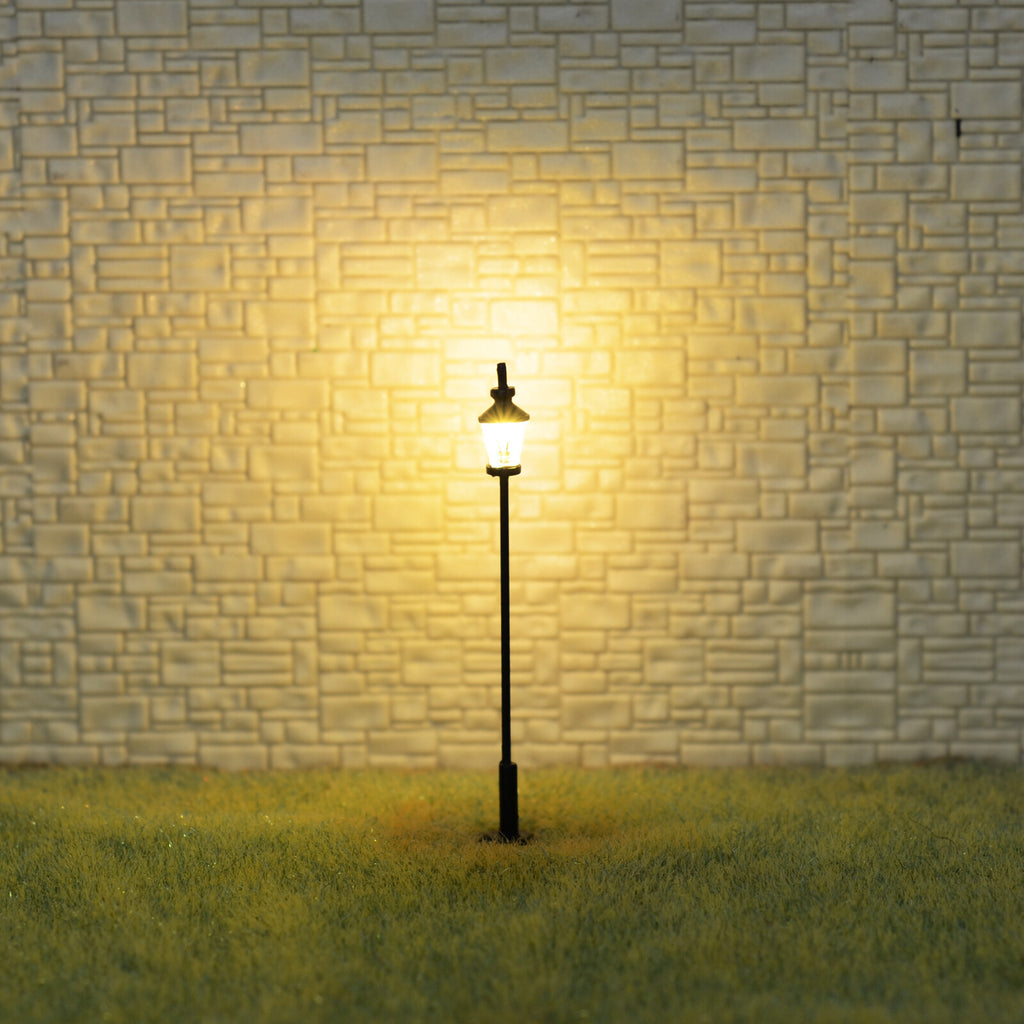 5 x OO / HO scale LED antique street light model railroad path lamp po