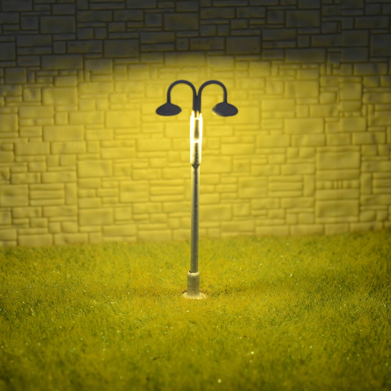 5 x N scale LED light model train railroad street lamp post + resistor