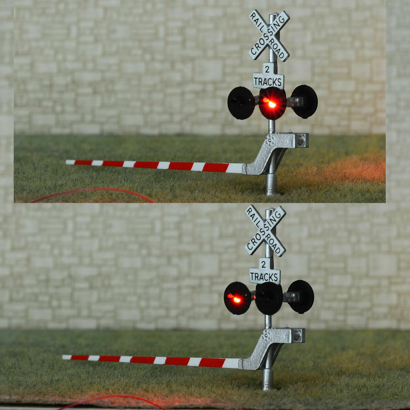 HO scale grade crossing signals