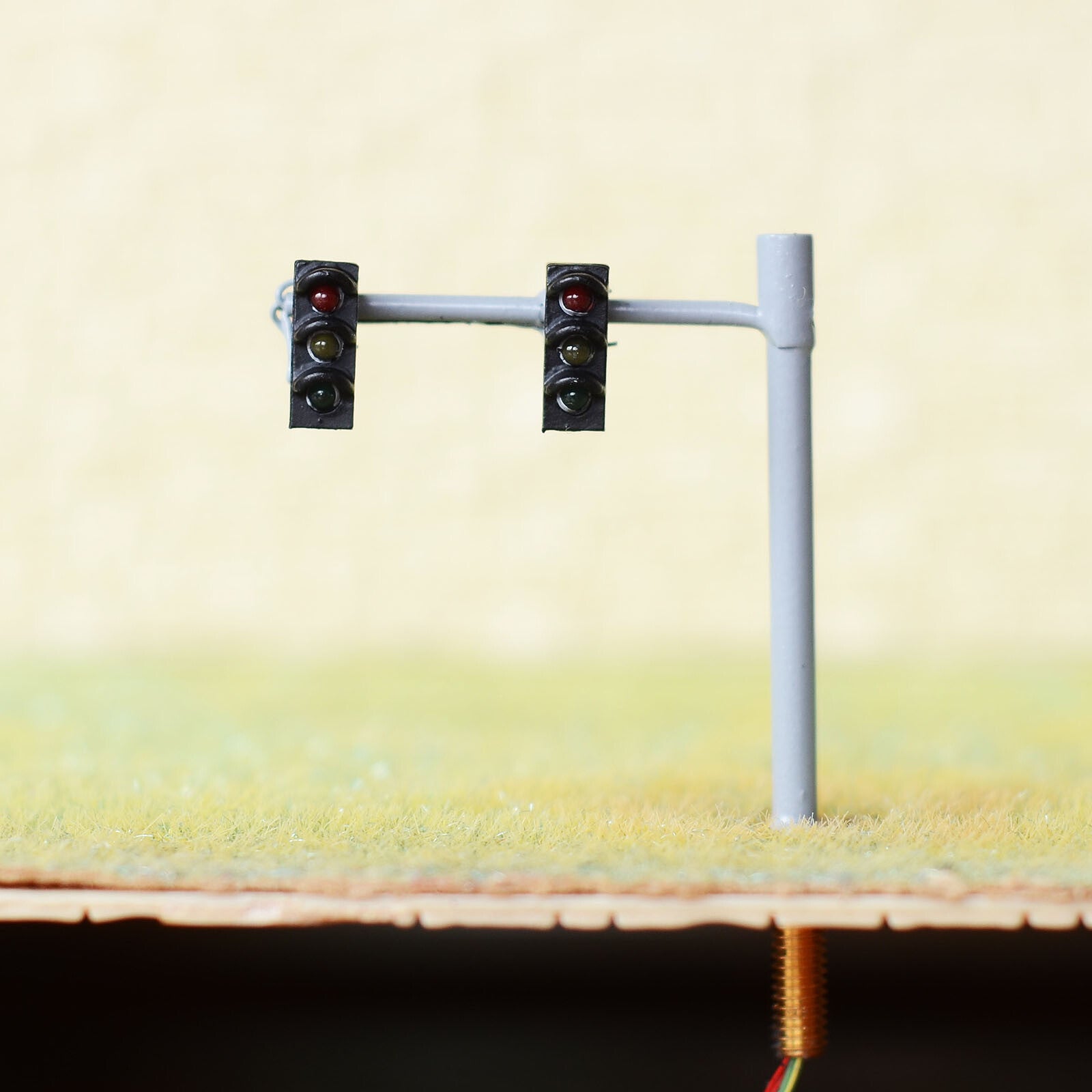 2 x traffic lights N scale crossing walk model LED pedestrian street s