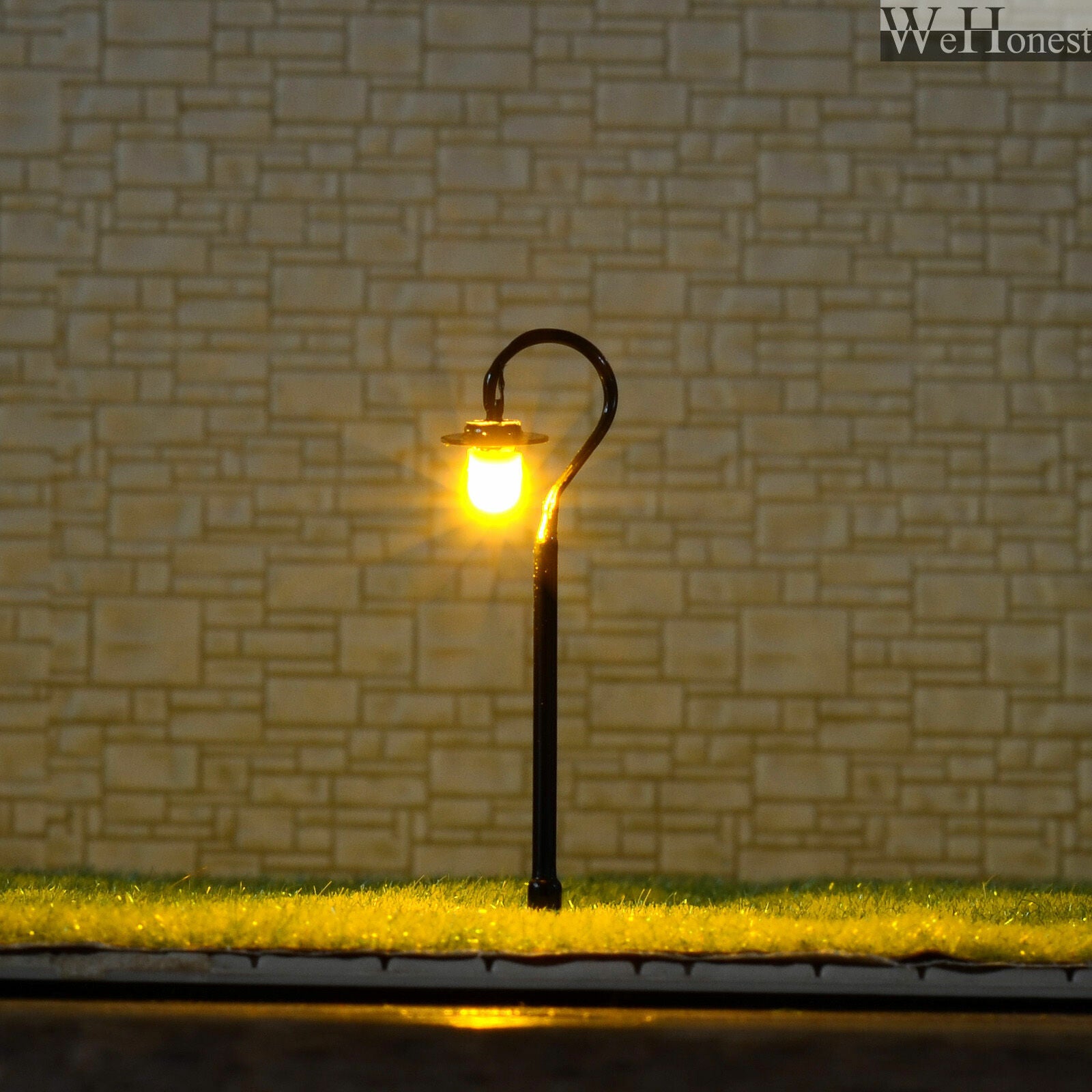 5 x N scale LED street lights model railroad lamp posts garden path la