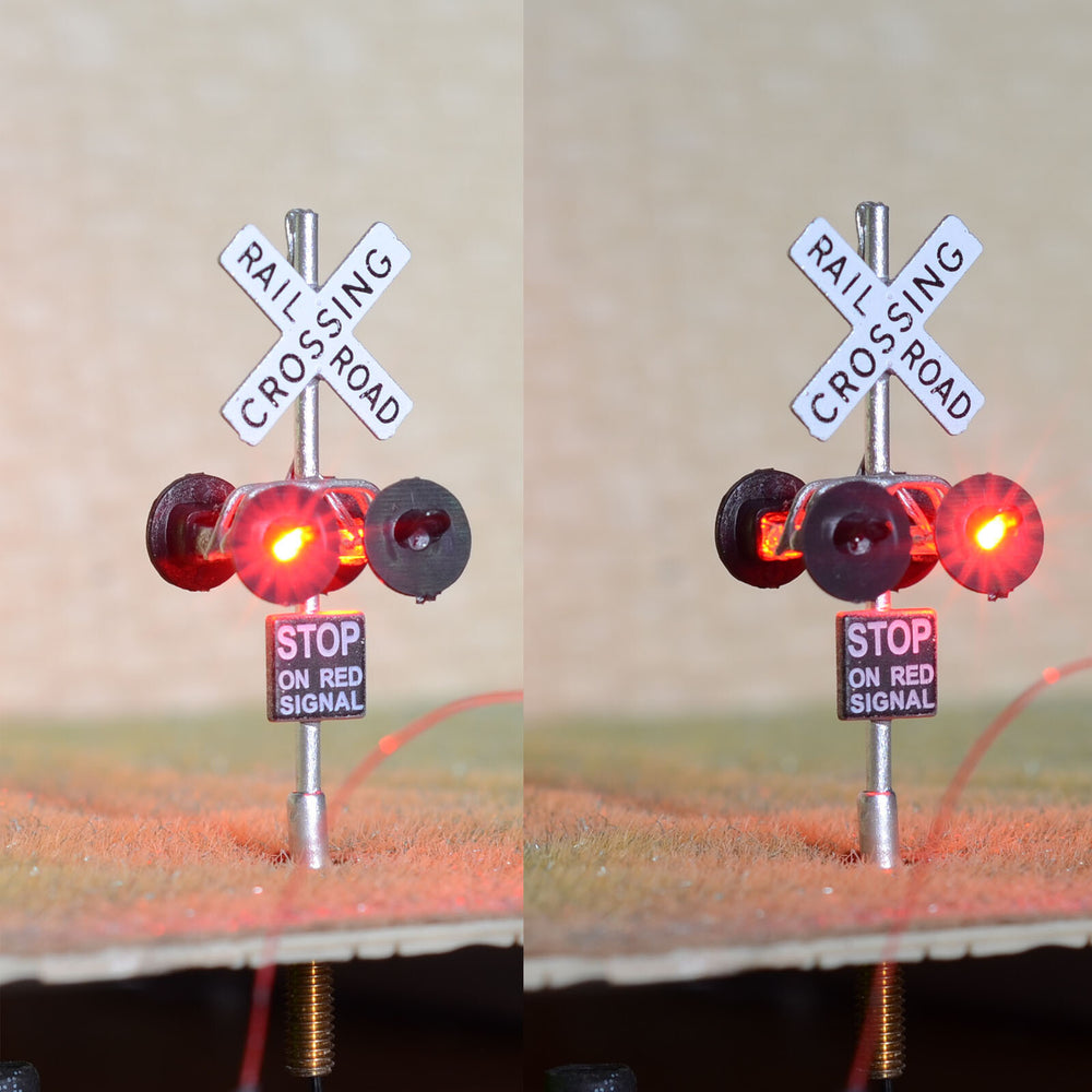 HO scale grade crossing signals